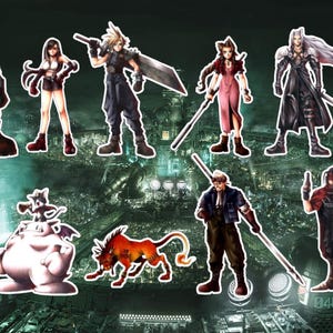 Final Fantasy 7 Original Character Art Stickers 10 Stickers - Etsy