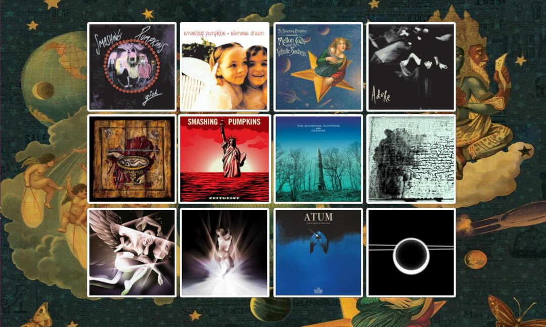 Smashing Pumpkins Album Cover Stickers 12 Stickers - Etsy