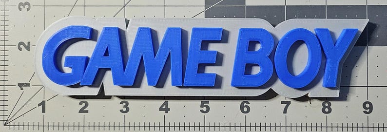 Game Boy Logo 3D Print With Stand Magnet - Etsy