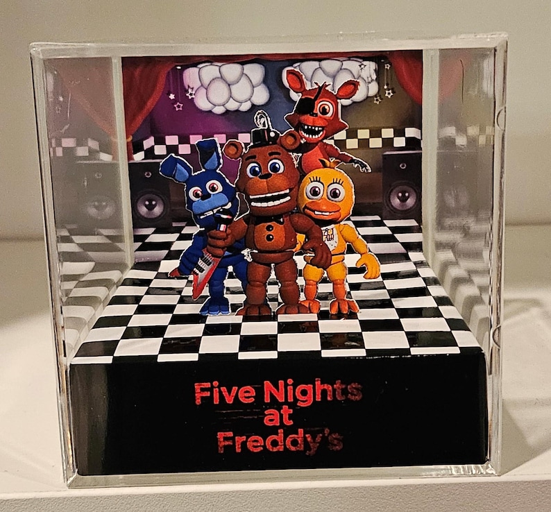 Five Nights at Freddy's 3D Cube Diorama - Etsy