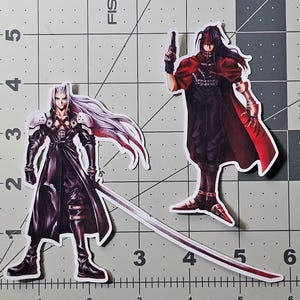Final Fantasy 7 Original Character Art Stickers 10 Stickers - Etsy