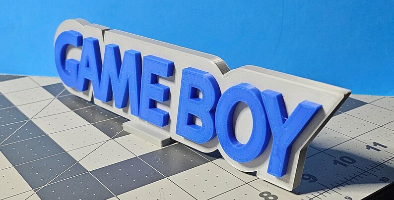 Game Boy Logo 3D Print With Stand Magnet - Etsy