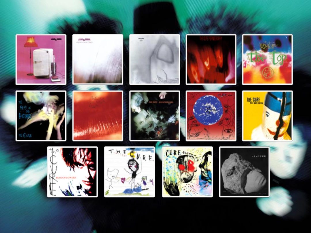 The Cure Album Cover Stickers 14 Stickers - Etsy