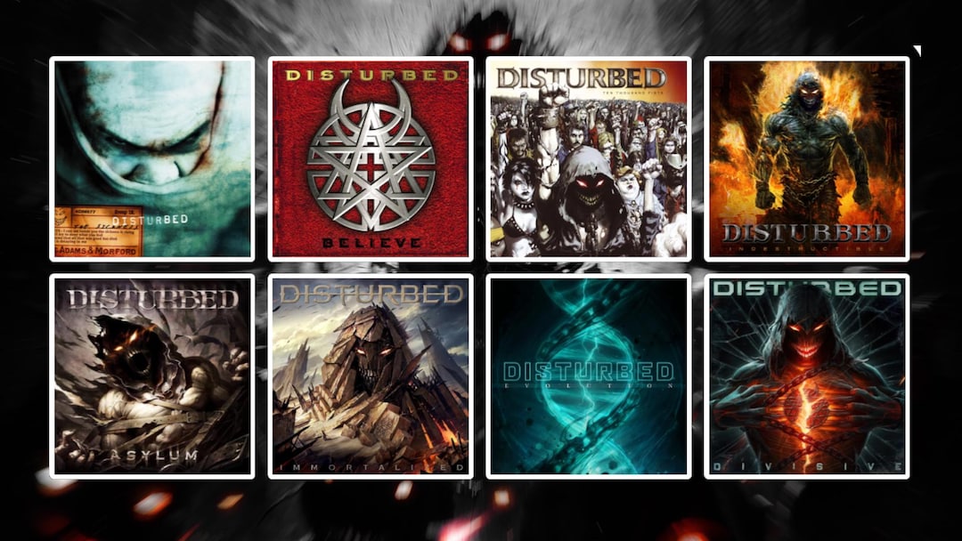 Disturbed Album Cover Stickers 8 Stickers - Etsy