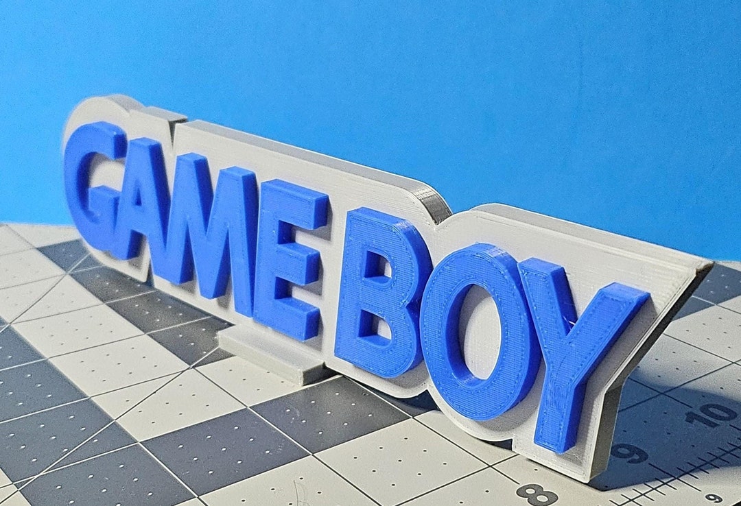 Game Boy Logo 3D Print With Stand Magnet - Etsy