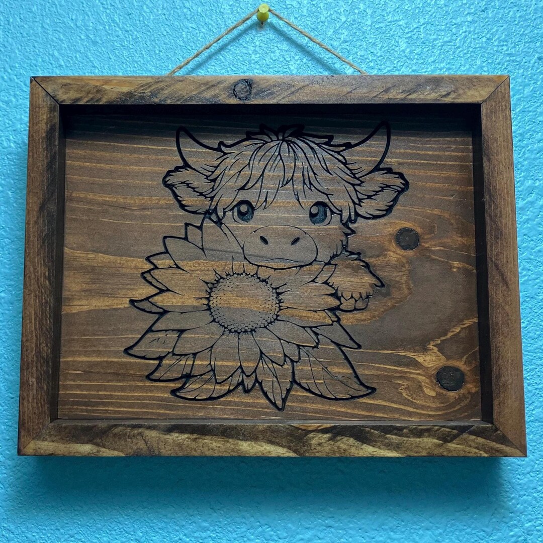 Calf With Flower, Wall Decoration - Etsy