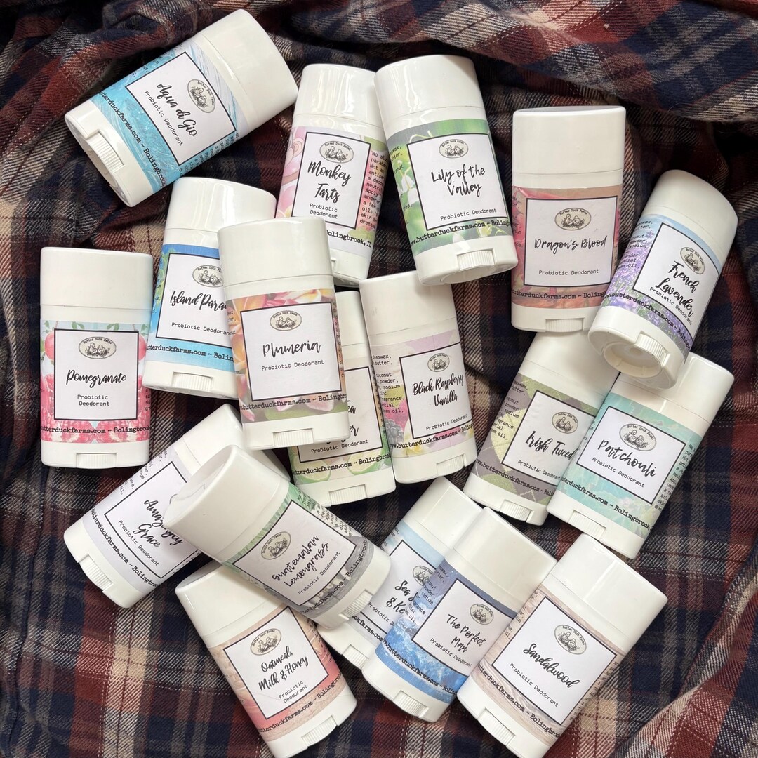 Natural Probiotic Deodorant | Aluminum-free, Vegan, Handmade Deodorant ...
