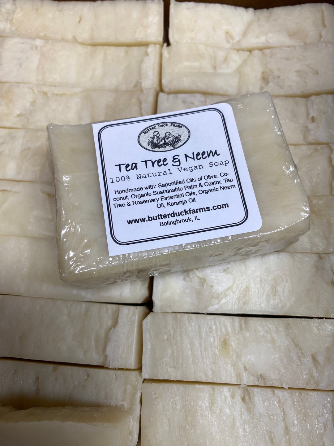 Tea Tree & Neem Oil Soap - 100% Natural - Etsy