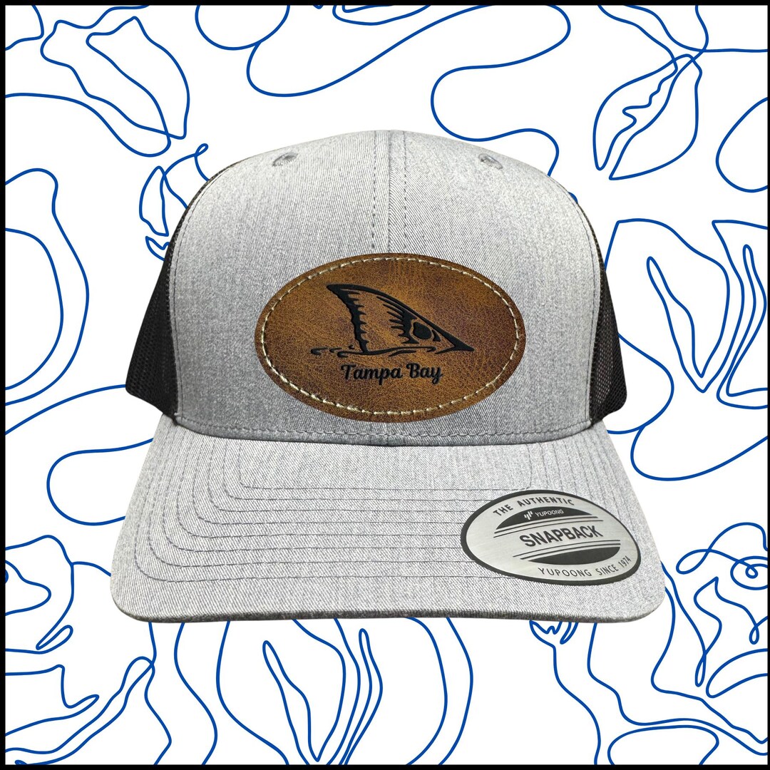 Laser Engraved Red Fish Tailing Hat - Etsy