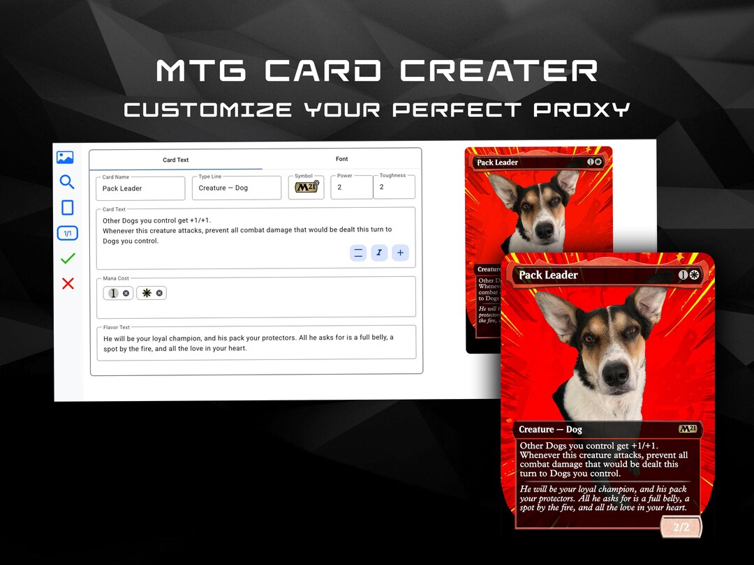 Custom Art MTG Proxies Card Creator: Personalized Magic Cards - Etsy