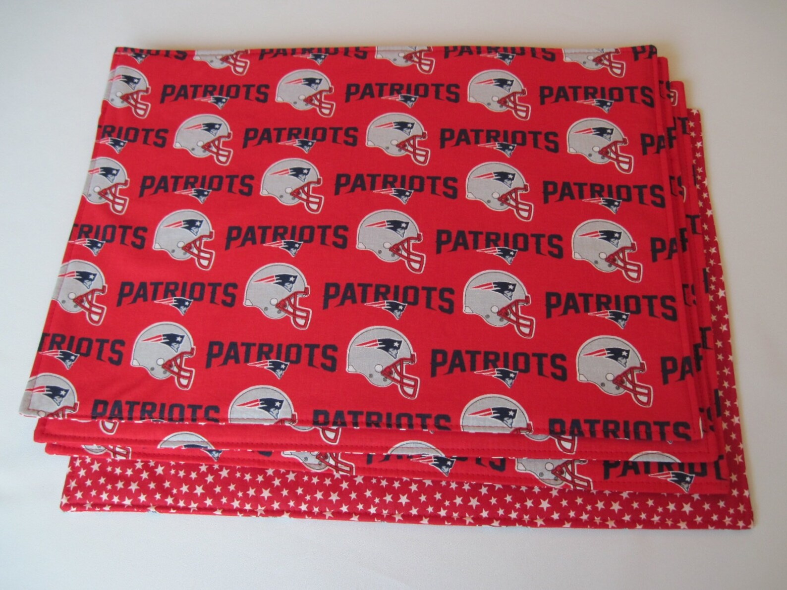 NE Patriots Placemats Set 4/6 Reversible NFL Placemats - Etsy