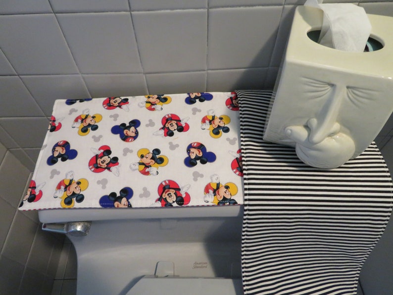 Mickey Mouse Toilet Tank Runner Disney Toilet Tank Topper Red | Etsy