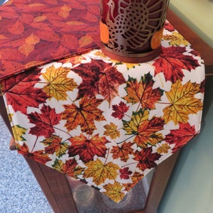 Autumn Fall Leaves Placemats Reversible Set 4 or 6 Large Autumn Leaf ...
