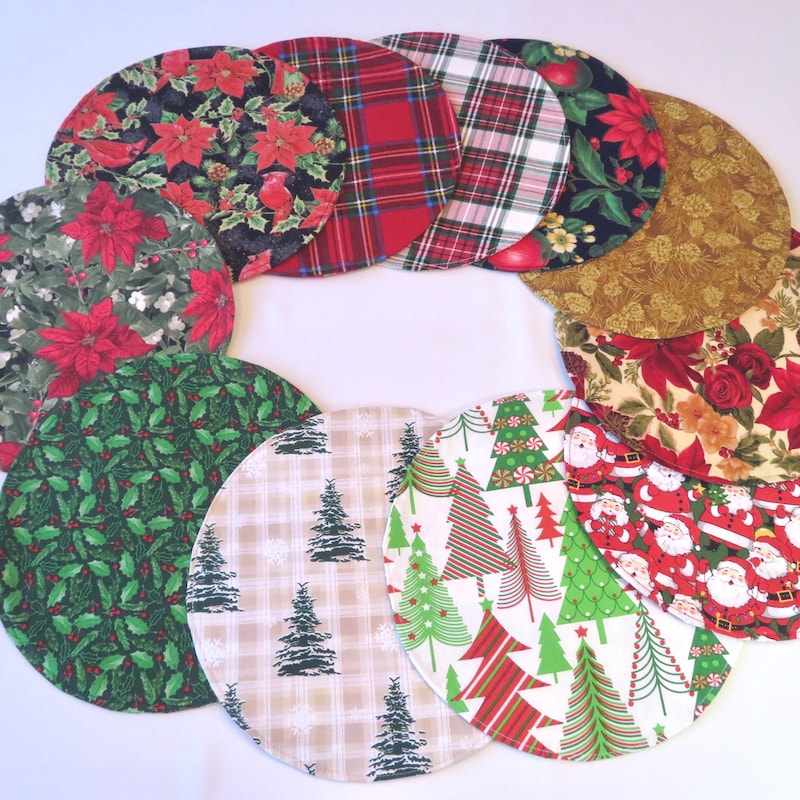 Circular Red Placemats - Etsy