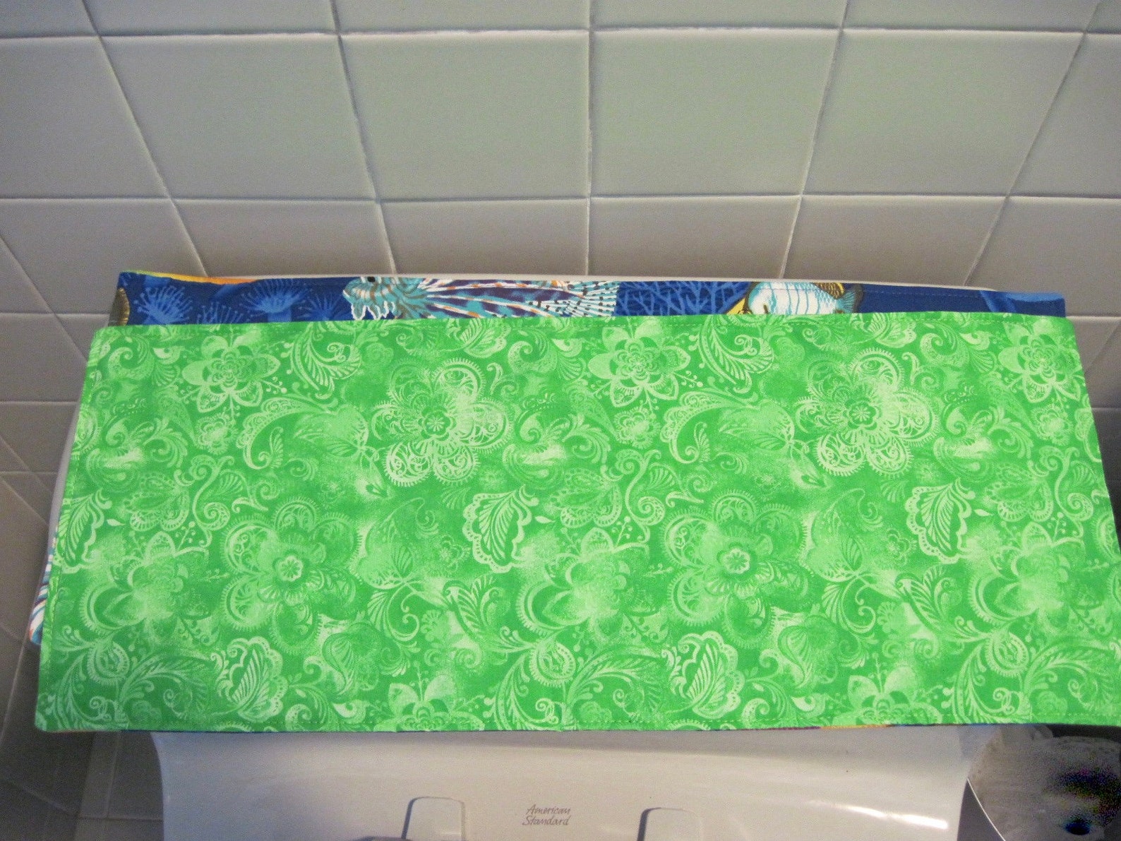 Tropical Fish Toilet Tank Runner Nautical Toilet Tank Topper Blue ...