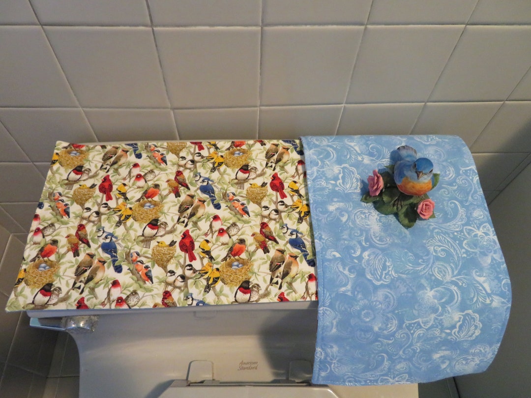 Bird Toilet Tank Runner Bird Toilet Tank Topper Toilet Tank Topper Bird ...