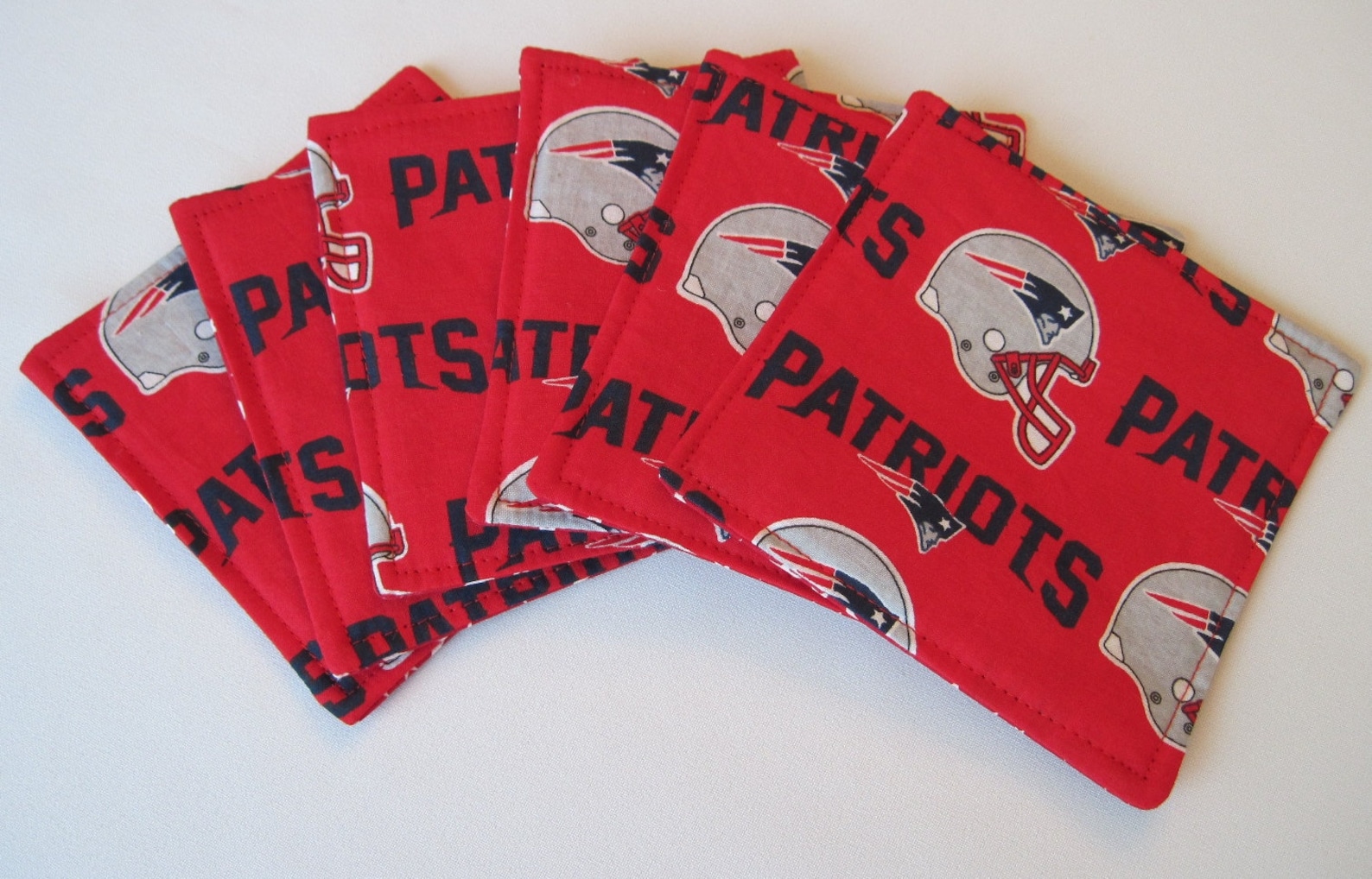 NE Patriots Coasters Reversible Set of 4 or 6 NFL Coasters Boston ...