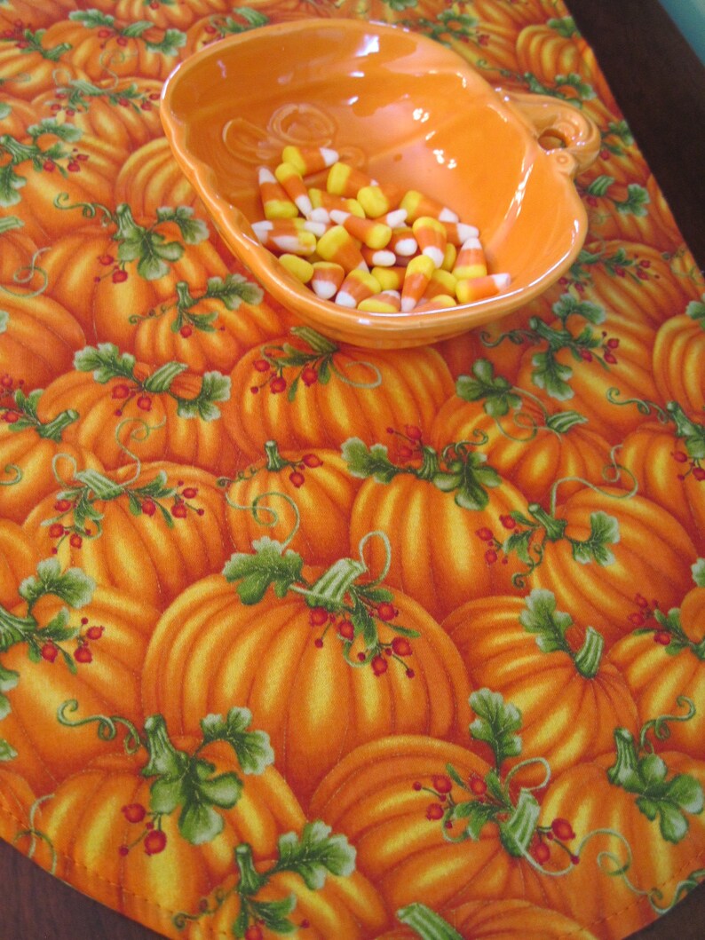 36 Pumpkin Table Runner Reversible Halloween Table - Etsy