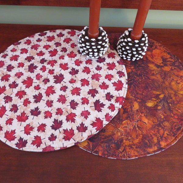 Maple Leaf Placemats - Etsy
