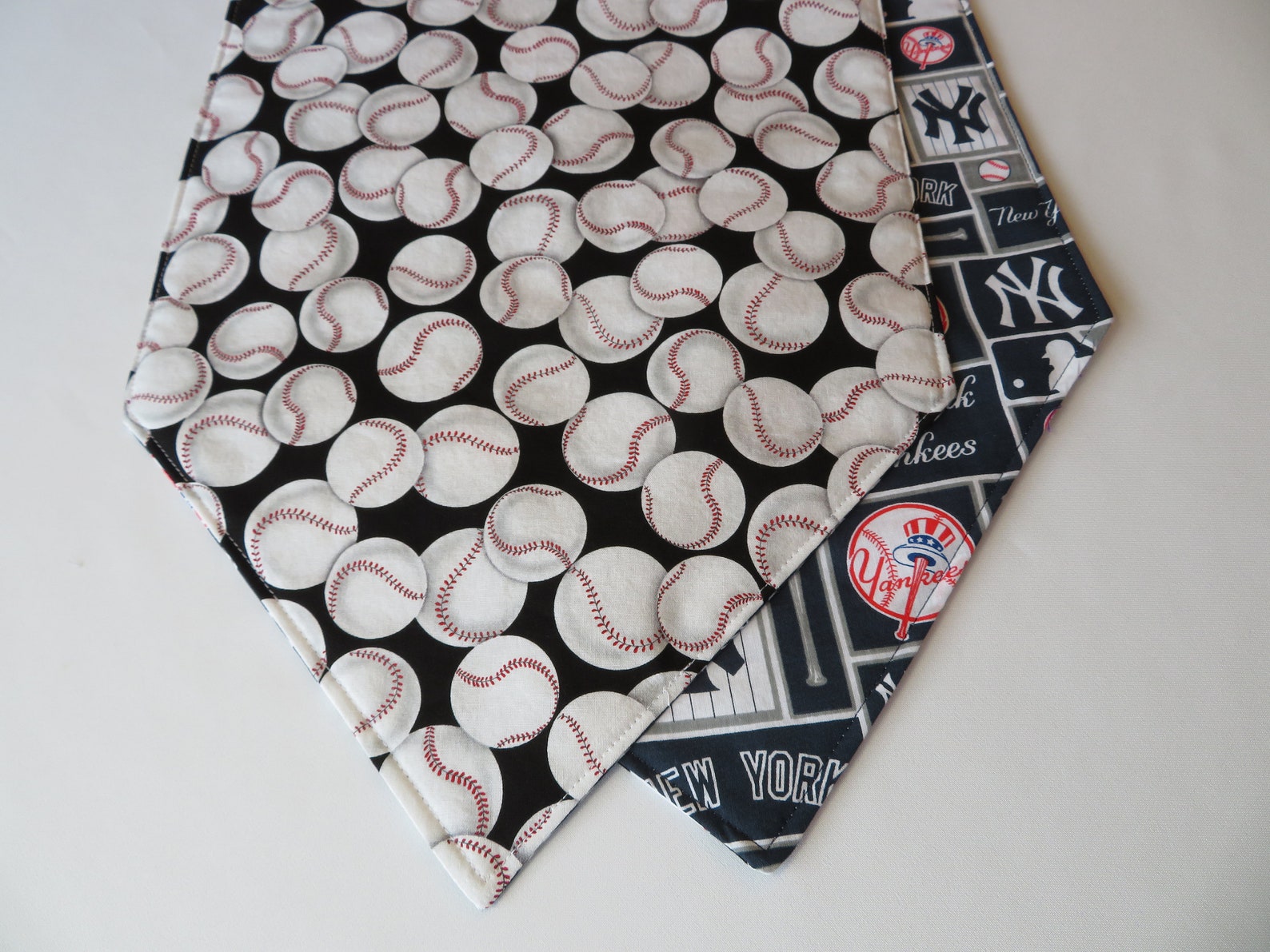 54 Yankees Table Runner Reversible Blue Stars Table - Etsy
