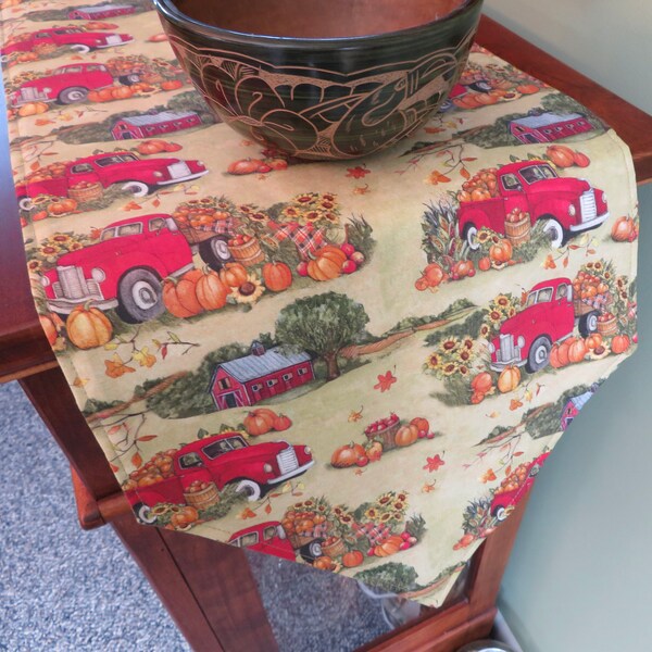 Red Truck Table Runners - Etsy