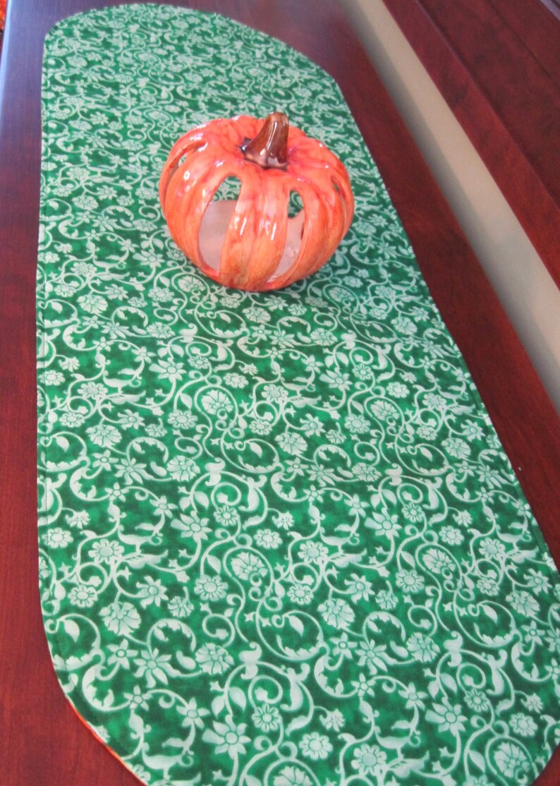 36 Pumpkin Table Runner Reversible Halloween Table - Etsy