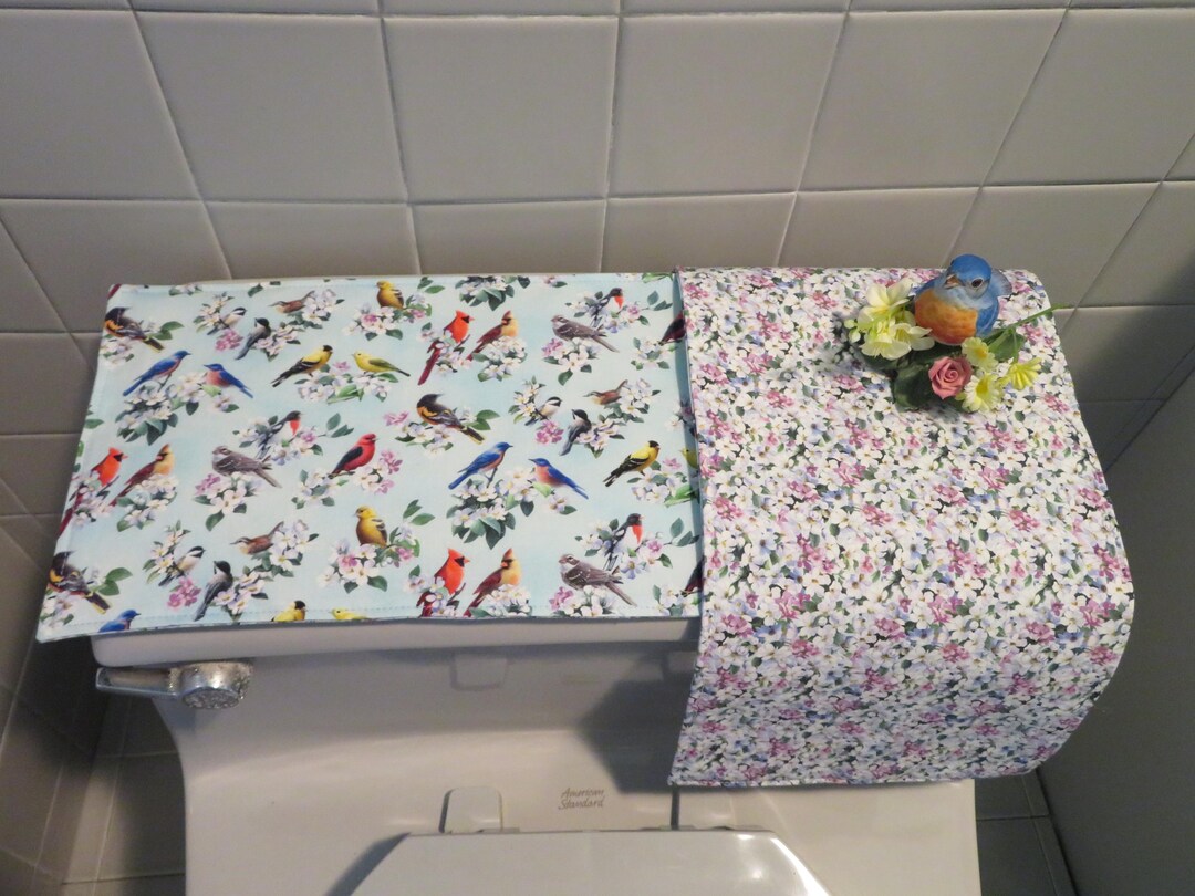 Bird Toilet Tank Runner Bird Toilet Tank Topper Toilet Tank Topper Bird ...