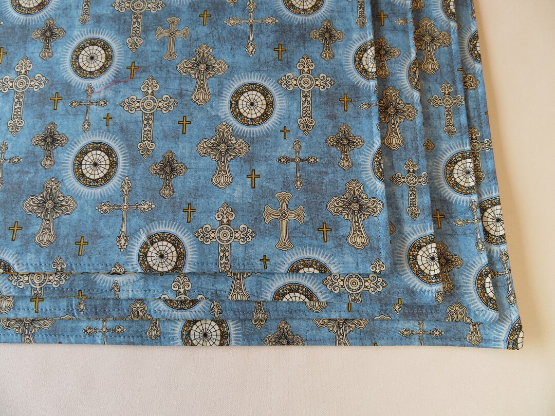 Easter Placemat Set 4 or 6 Reversible Religious Christian Cross Baptism ...