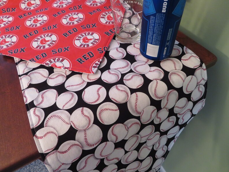 54 Red Sox Table Runner Reversible MLB Baseball Table - Etsy