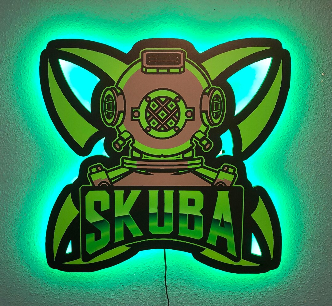 Personalized Scuba Diver Neon Sign, Custom Dive Instructor Gift - Etsy