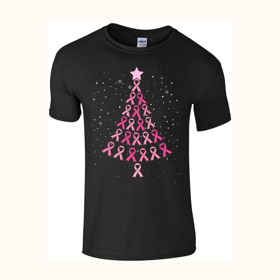 Breast Cancer Christmas Tree Image Download - Etsy