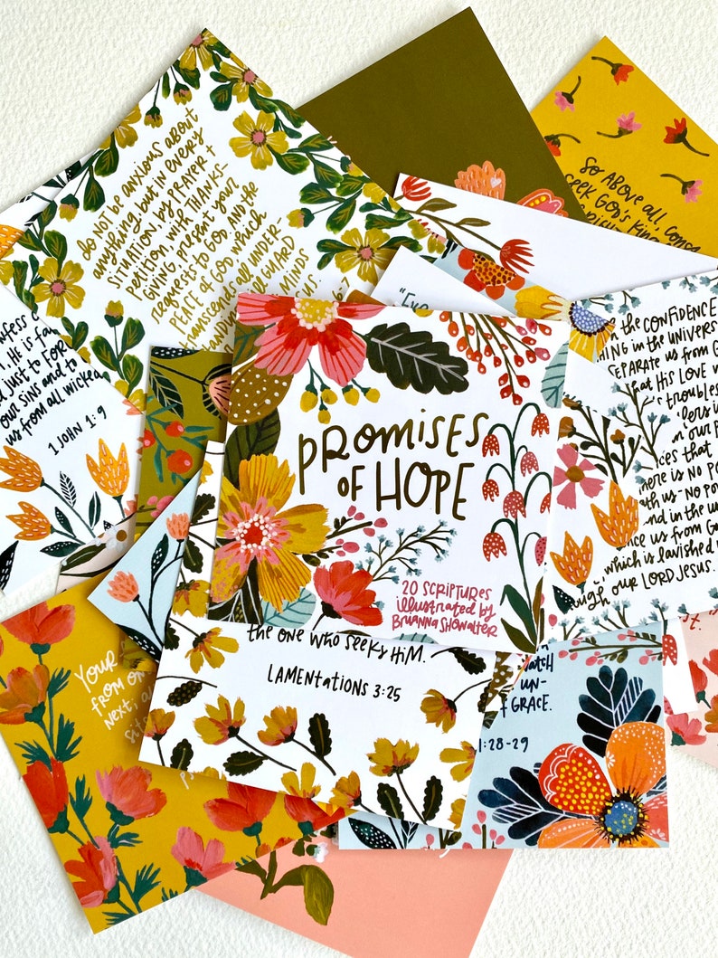 Promises of Hope Scripture Cards DIGITAL - Etsy