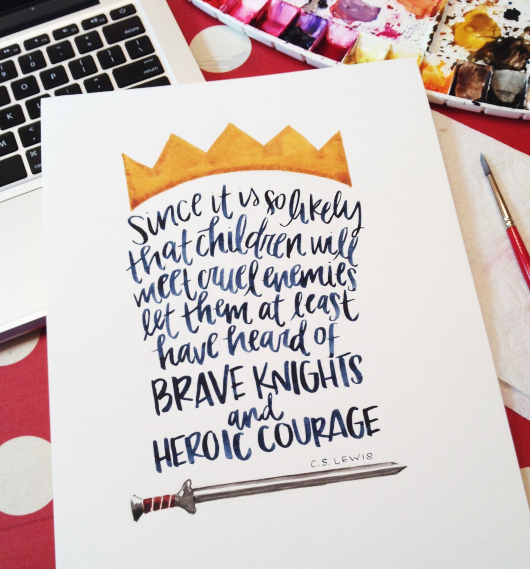 C.S. Lewis Bravery Print (digital Download) - Etsy