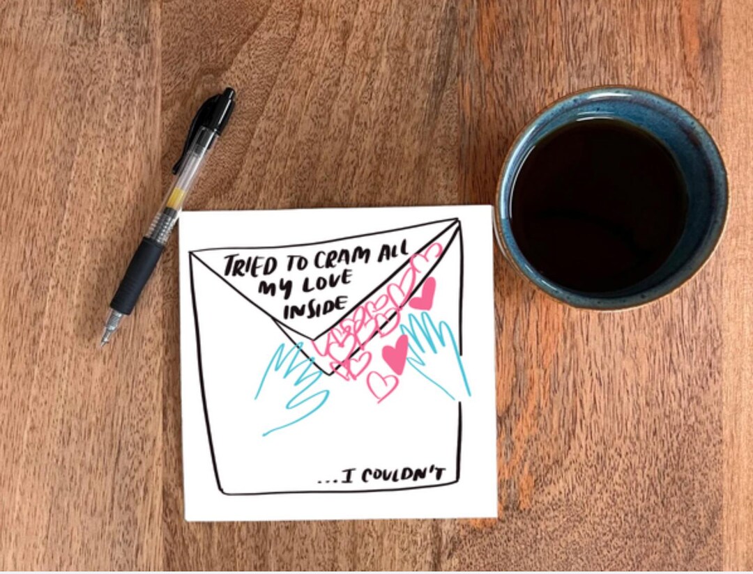 10 Pack Hand Drawn Greeting Cards | Sending Love Cards | Blank Inside ...