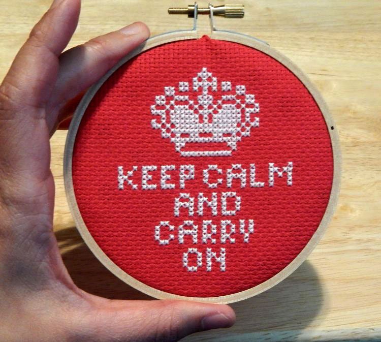 Stitch and a Hoop Keep Calm Collection Cross Stitch PDF - Etsy