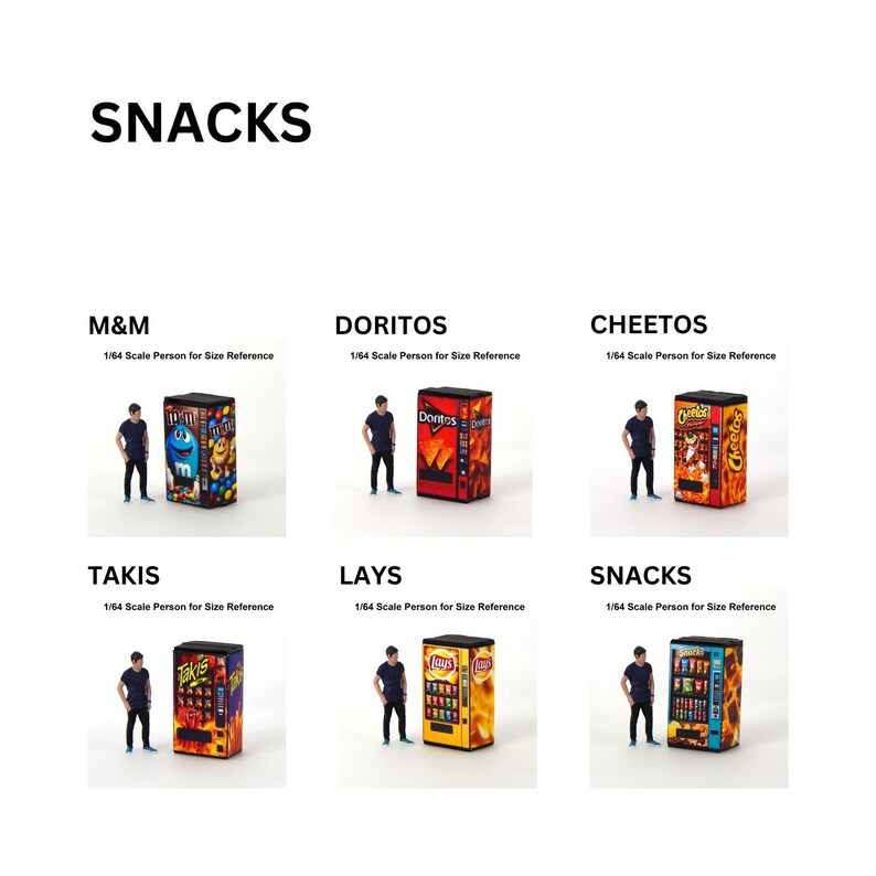 1/64 DIY Diorama Display Vending Machine (SET OF 4) Model City ...