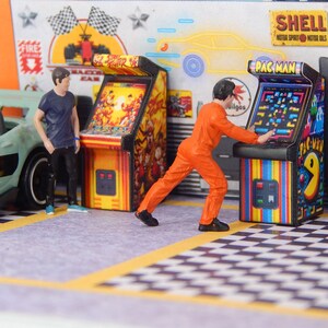 1/64 Diorama Display ARCADE MACHINE Model City Scene Accessory S Scale ...