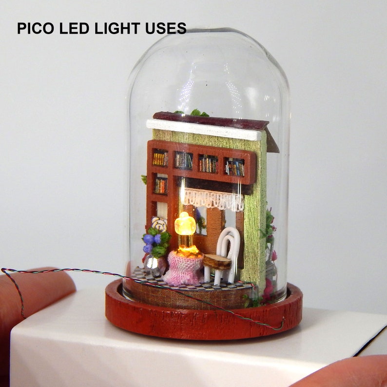 2 Pico LED Lighting Kit for 1/144, 1/48, 1/24 Scale Dollhouse ...
