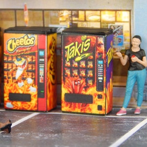 1/64 Scale Diorama Vending Machine SNACKS Model City Accessory S Scale ...