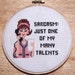 Sassy Lady Sarcasm Retro Cross Stitch PDF Chart - Etsy