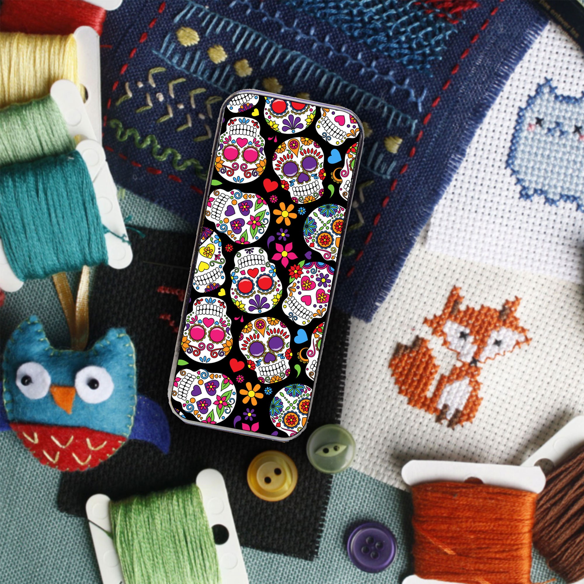 Magnetic Sewing Needle Case Needle Slider Case Black Sugar | Etsy