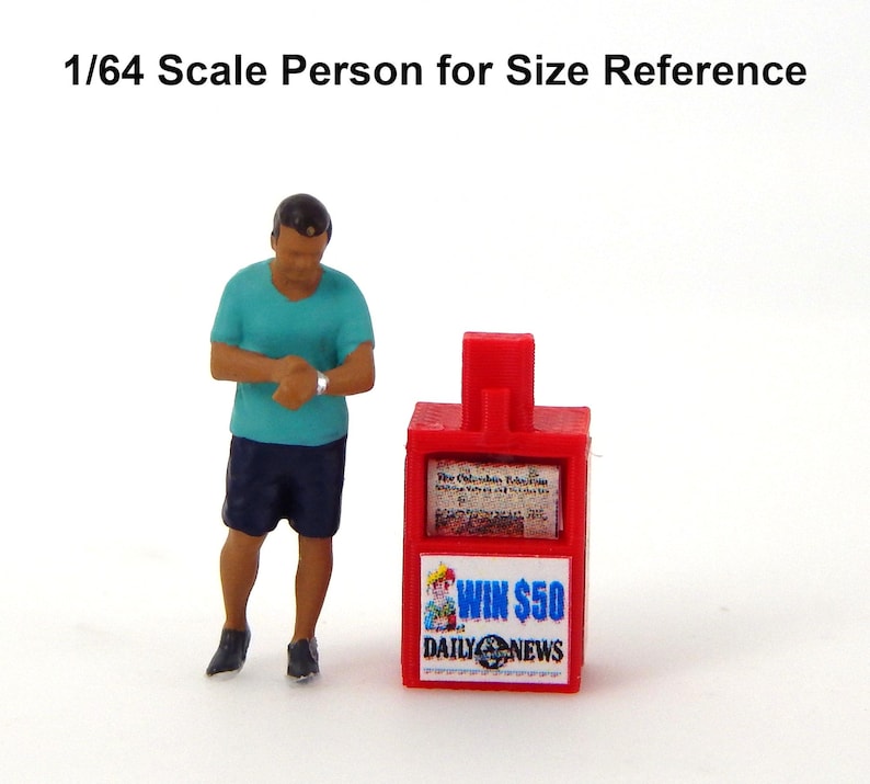 1/64 Scale Diorama Display NEWSPAPER BOX City Scene Accessory - Etsy