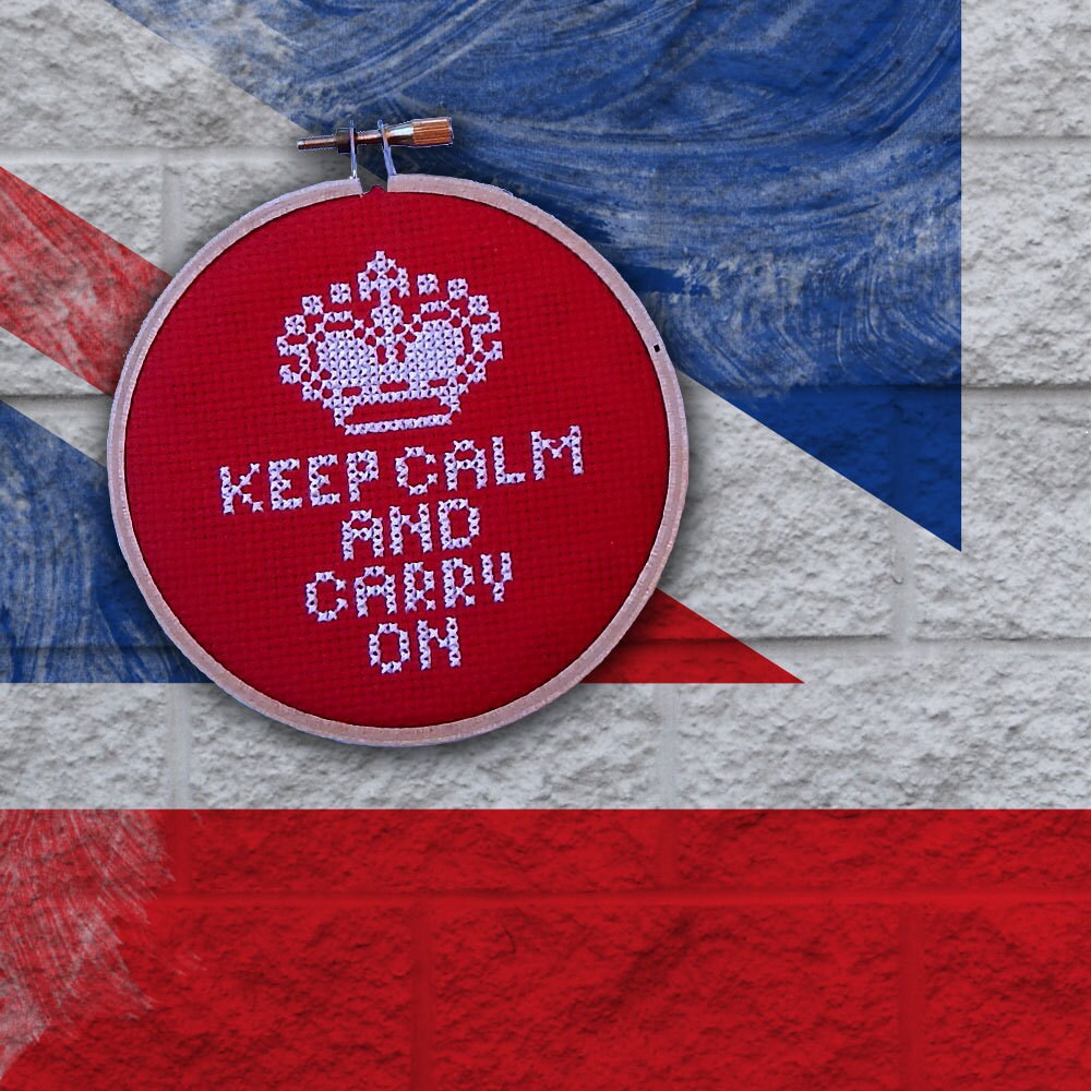 Stitch and a Hoop Keep Calm Collection Cross Stitch PDF - Etsy
