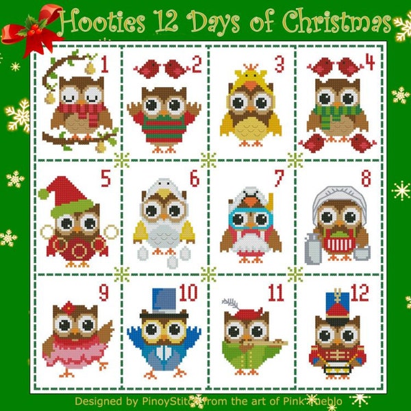 12 Days of Christmas Cross Stitch - Etsy