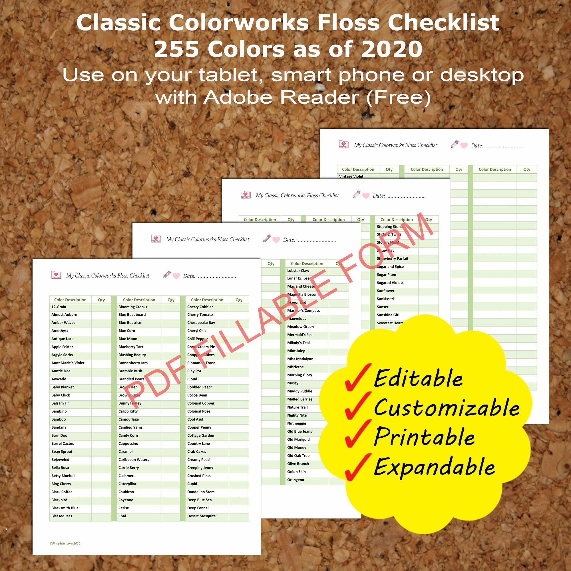 Classic Colorworks Chart Etsy