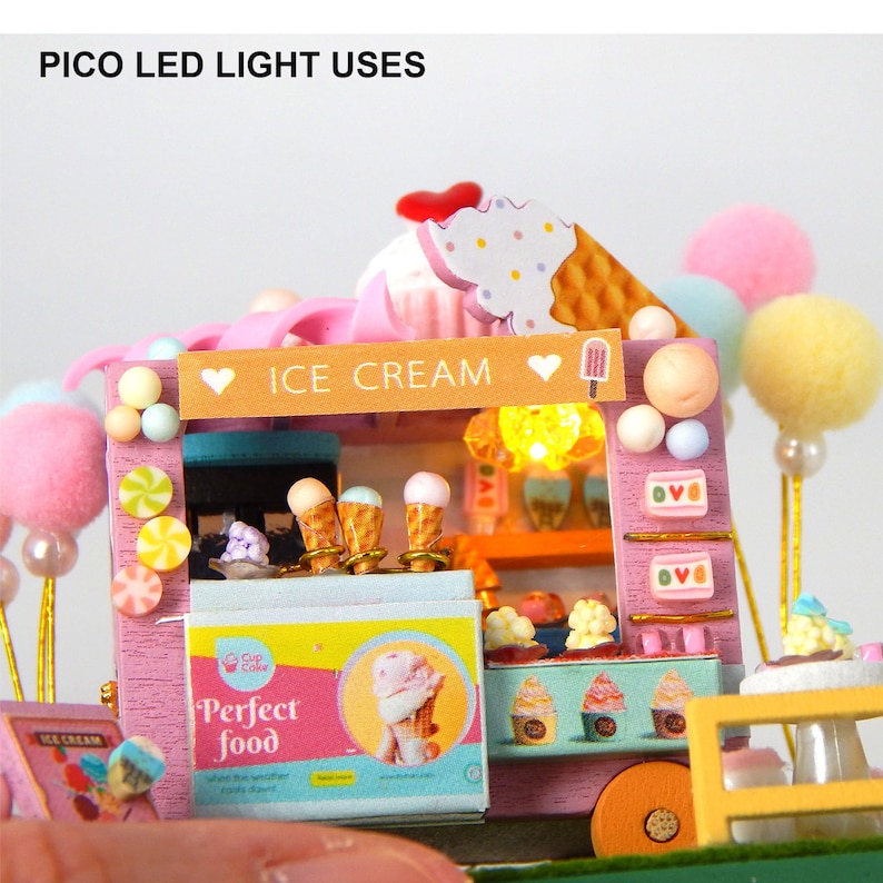 2 Pico LED Lighting Kit for 1/144, 1/48, 1/24 Scale Dollhouse ...