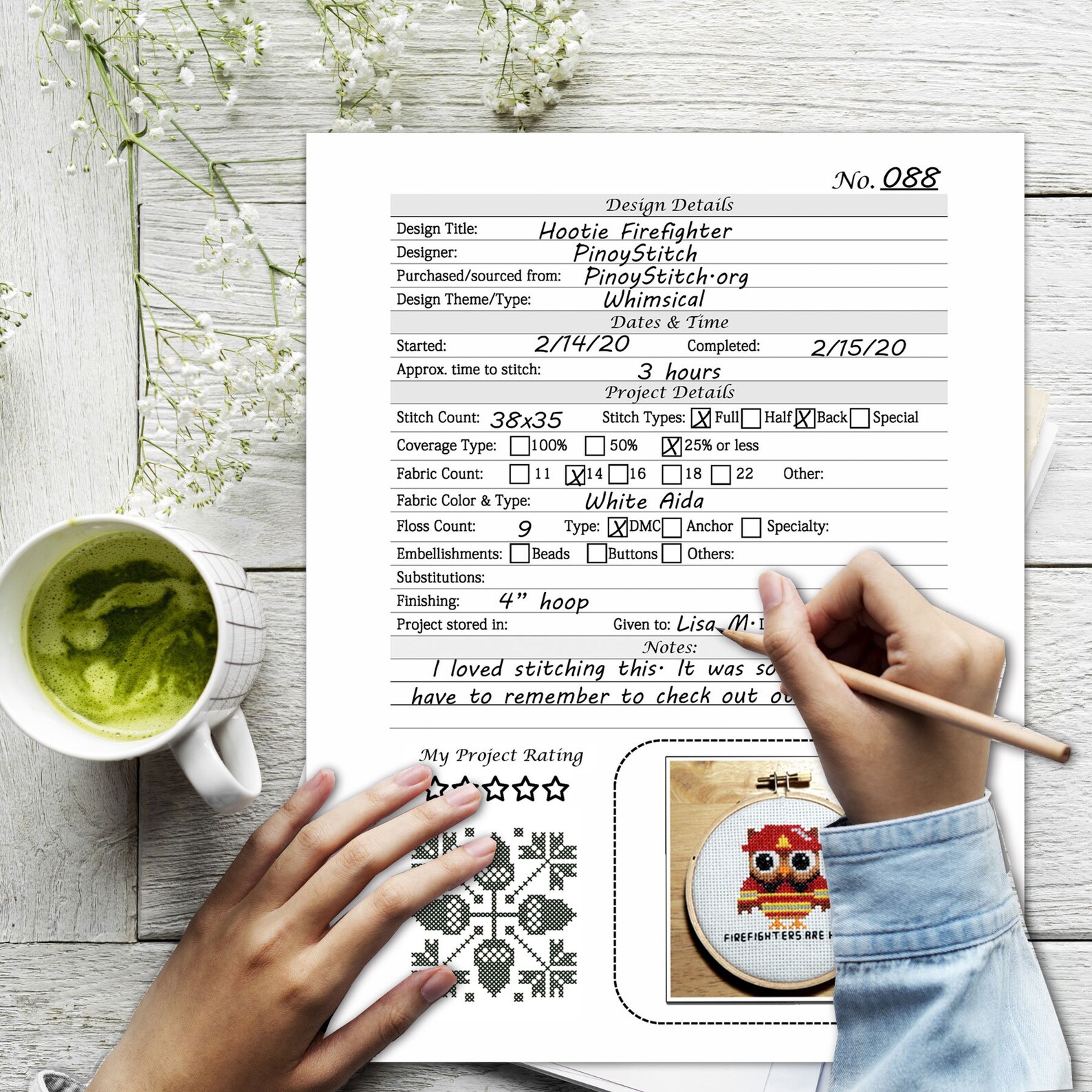 Cross Stitch Project Book Journal Xstitching Embroidery Detail - Etsy