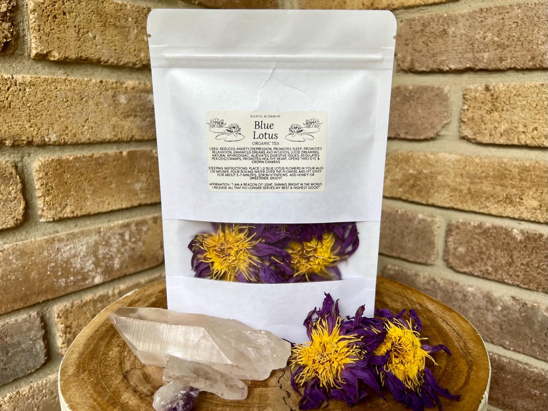 Té de loto azul orgánico: té de hierbas calmante de flor entera - Etsy ...
