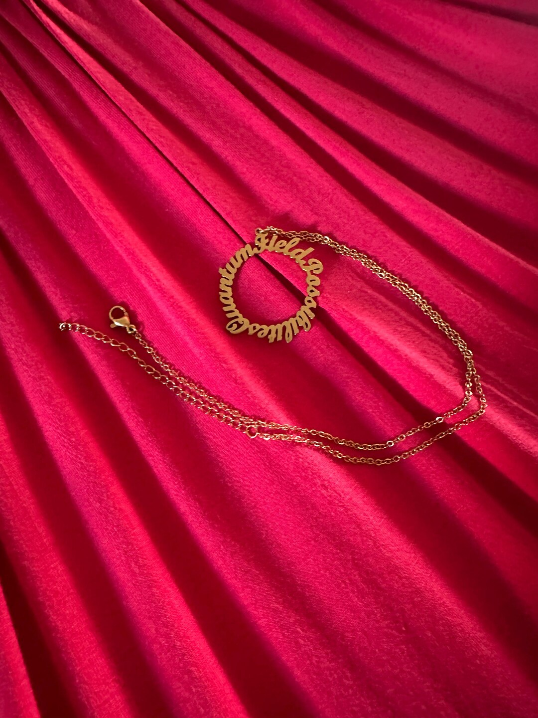 Quantum Field Possibilities Pendant Necklace Unique Universe Gold or ...