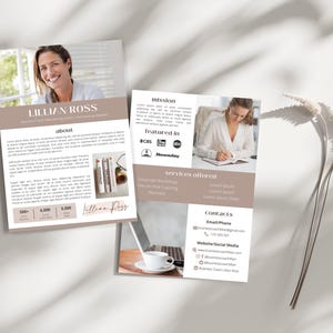 Media Kit Template for a Speaker, Business Coach, Book Author, Speaker ...